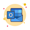 Microsoft Outlook 2019 icon in Cloud Style