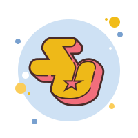 Steven Universe Logo icon in Bubbles Style