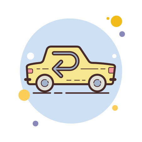 Air Recirculation icon in Bubbles Style