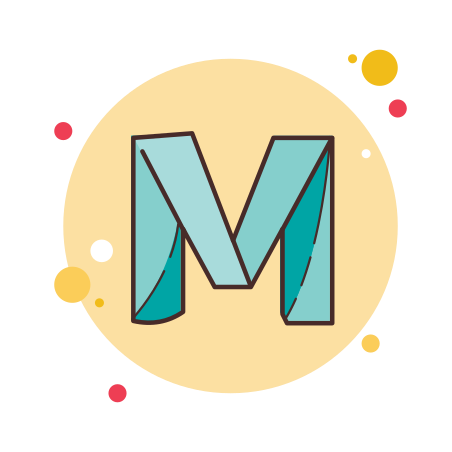 Autodesk Maya icon in Bubbles Style