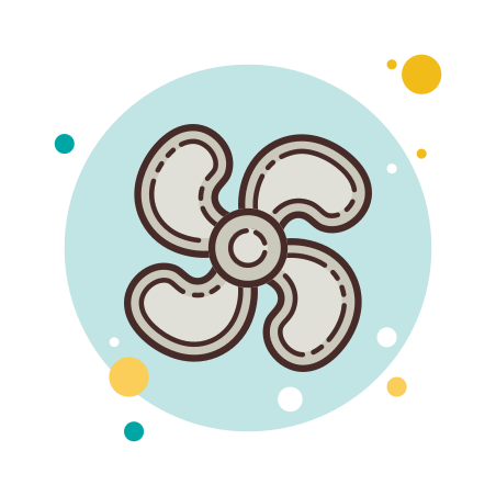 Fan Speed icon in Bubbles Style