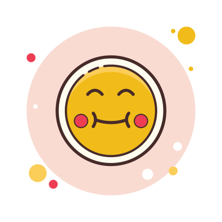 Fat Emoji icon in Bubbles Style