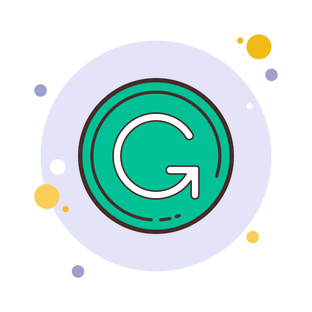 Grammarly icon in Bubbles Style