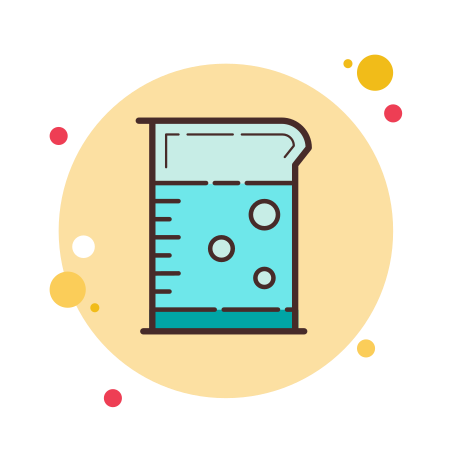 Measuring Cylinder icon in Bubbles Style