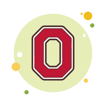 Ohio Logo icon in Bubbles Style