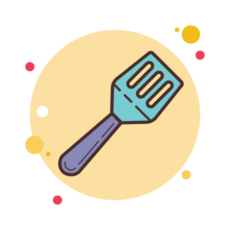 Spachelor icon in Bubbles Style