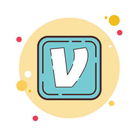 Venmo icon in Bubbles Style