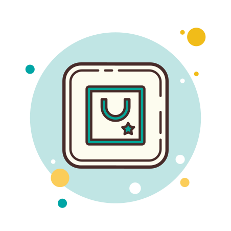 Weverse Shop icon in Bubbles Style