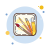 Drawing Desk icon in Bubbles Style