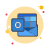 Microsoft Outlook 2019 icon in Bubbles Style