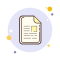 Document icon in Bubbles Style