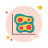 Heat Map icon in Bubbles Style