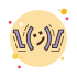 Shrug Emoticon icon in Bubbles Style