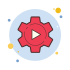 YouTube Studio icon in Bubbles Style