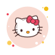 Hello Kitty icon in Bubbles Style