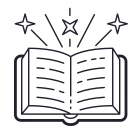 Storytelling icon in Hand Drawn Style