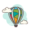 CorelDraw icon in Cloud Style