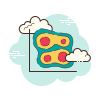 Heat Map icon in Cloud Style