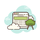 Design Portal icon in Cloud Style