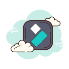 Filmora icon in Cloud Style