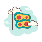 Heat Map icon in Cloud Style