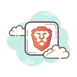 Brave Web Browser icon in Cloud Style