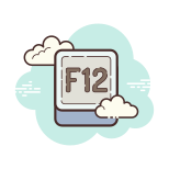 F12 Key icon in Cloud Style