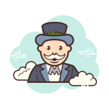 Monopoly icon in Cloud Style