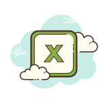 Microsoft Excel icon in Cloud Style