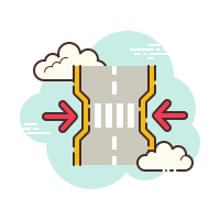 Curb Extension icon in iOS Filled Style