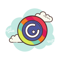 Genially icon in Cloud Style