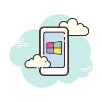 Windows Mobile icon in Bubbles Style