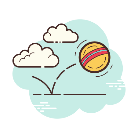 Bouncing Ball icon in Cloud Style