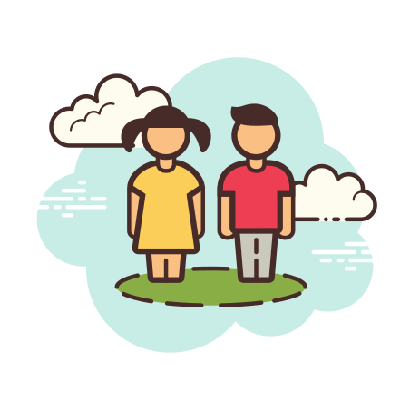 Child Safe Zone icon in Cloud Style