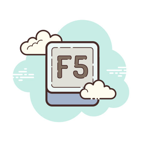 F5 Key icon in Cloud Style