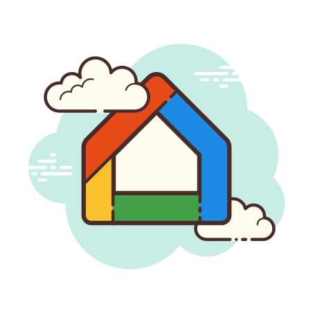 Google Home icon in Cloud Style