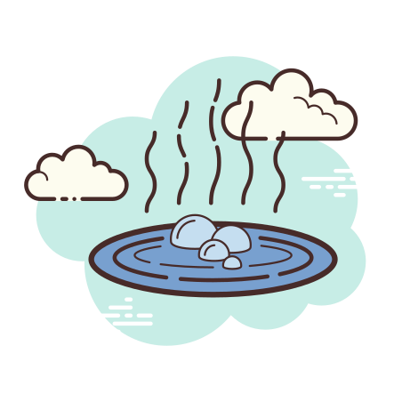 Hot Springs icon in Cloud Style