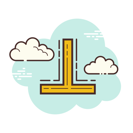 Perpendicular Symbol icon in Cloud Style