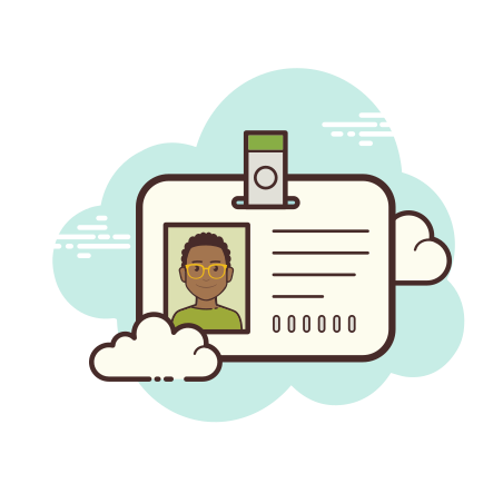 Security Pass icon in Cloud Style