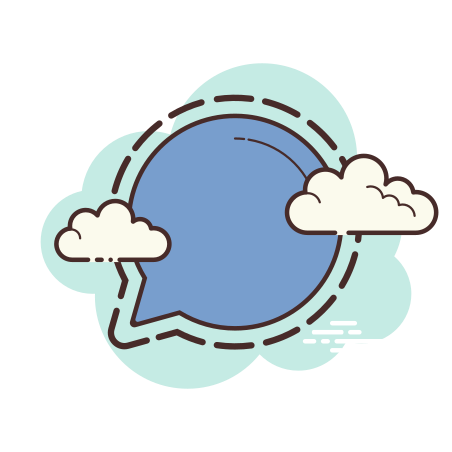 Signal App icon in Cloud Style