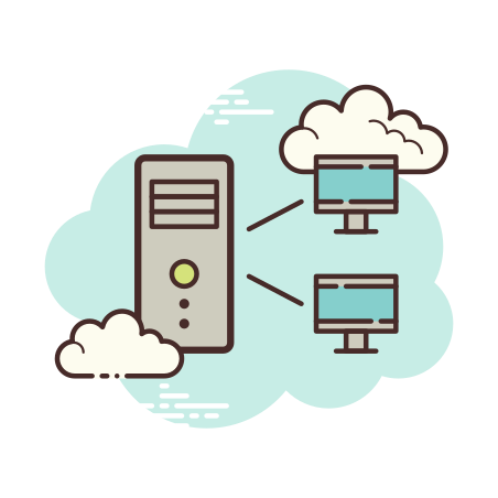Thin Client icon in Cloud Style