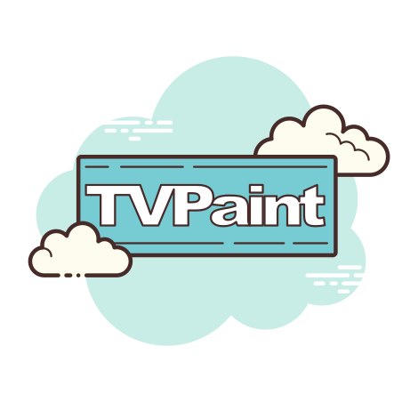 Tvpaint icon in Cloud Style