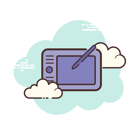Wacom Tablet icon in Cloud Style