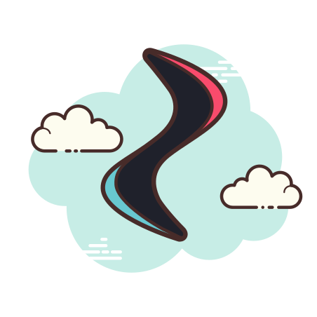 Zoomerang icon in Cloud Style