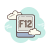 F12 Key icon in Cloud Style