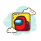 Among Us icon in Cloud Style