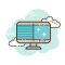 Flicker Free icon in Cloud Style