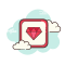 Ruby Programming Language icon in Cloud Style