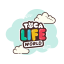 Ícone de Toca Life World no estilo Cloud