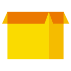 Empty Box icon in Color Glass Style
